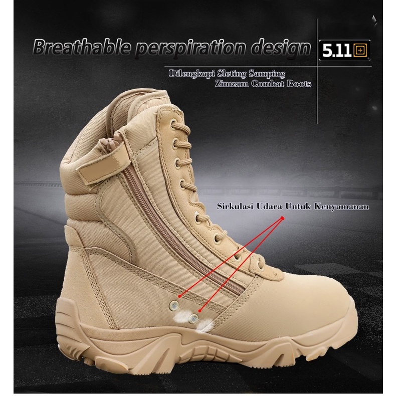 Jual SEPATU 5.11 TACTICAL COMBAT HIGH GURUN LIGHT KREM 8 INC BOOTS ...