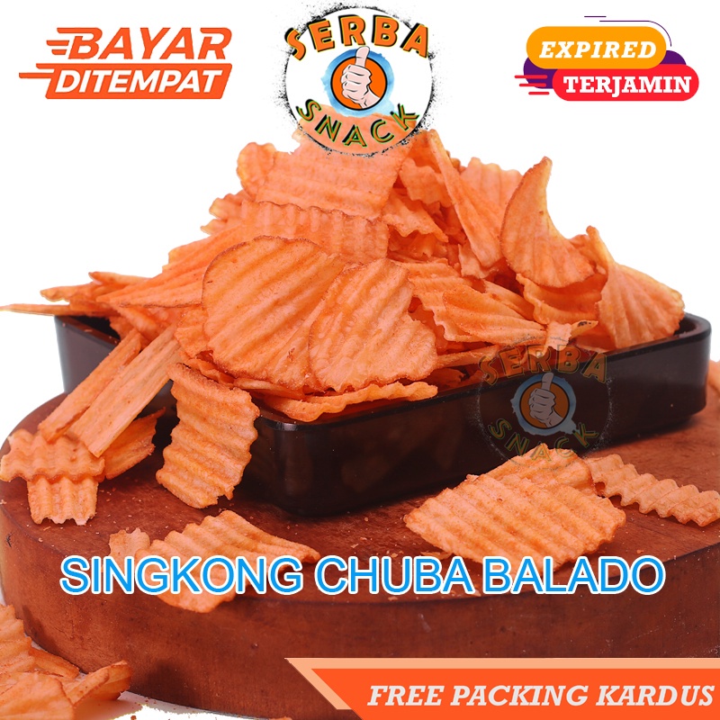Jual Jajanan jadul Keripik Singkong Chuba Rasa Balado dan Keju 250 gram ...