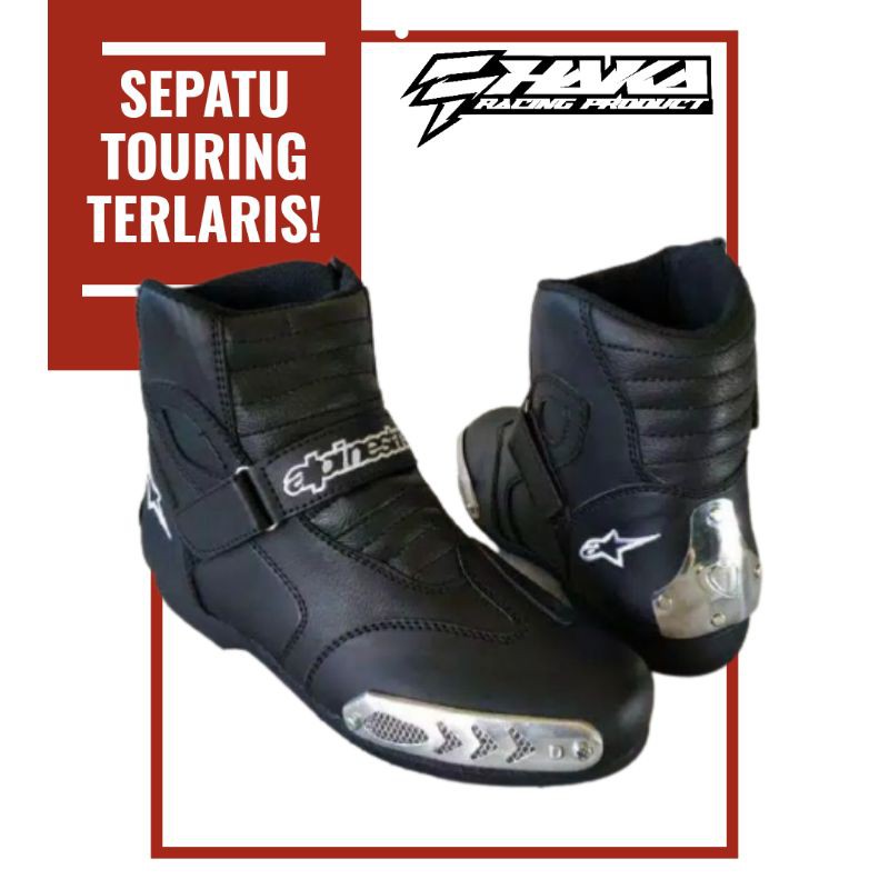 Jual Sepatu touring balap motor roadrace alpinestar sepatu touring pria ...