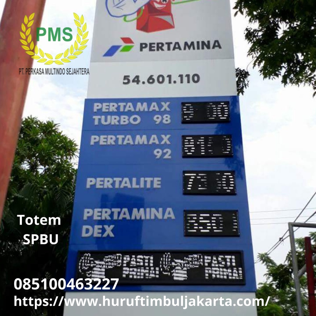 Jual Pembuatan Totem SPBU totem Pertamina pylon sign pertamina pylon ...