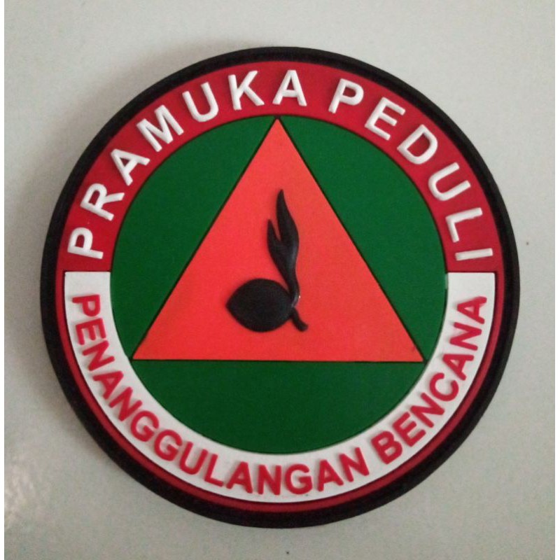 Jual PATCH RUBBER LOGO PRAMUKA PEDULI. PENANGGULANGAN BENCANA.tempelan ...