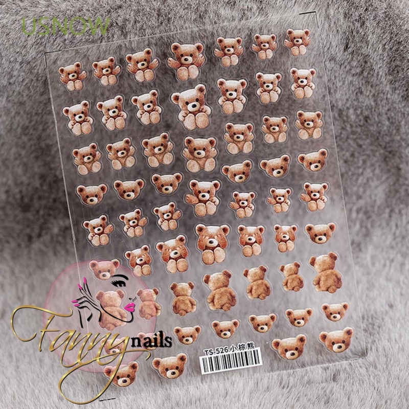 Jual STICKER KUKU BEAR STICKERS PREMIUM 3D 5D STIKER KUKU NAIL STICKER ...