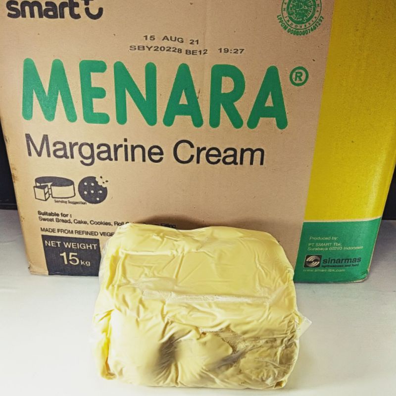 Jual Menara Margarine Cream Karton 15Kg [GoSend / Shopee Instant ONLY ...
