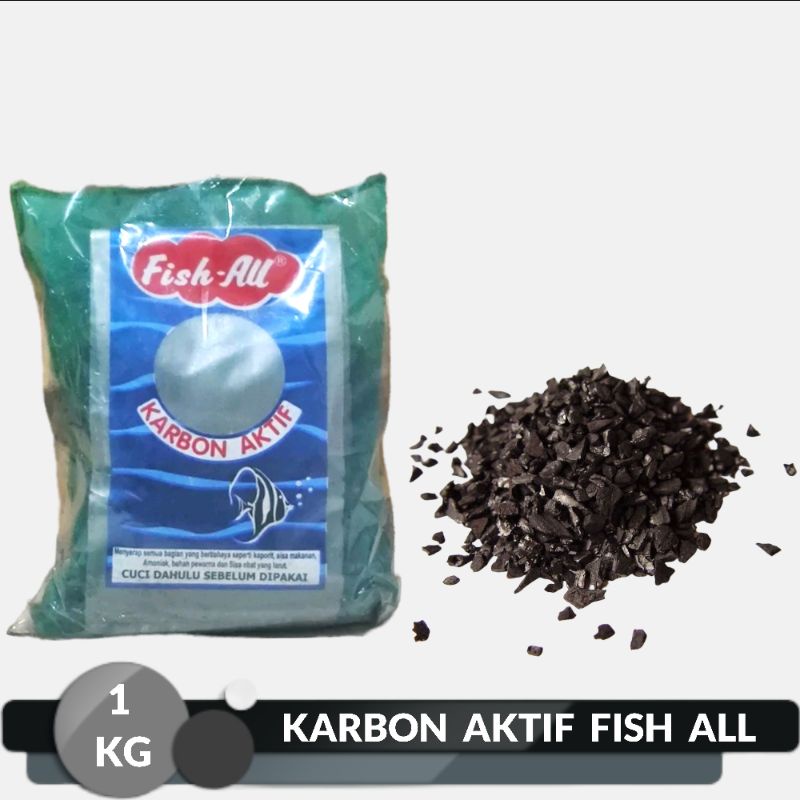 Jual KARBON AKTIF ARANG FISH ALL CARBON AKTIF 1KG FILTER AQUARIUM DAN ...