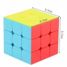 Jual Rubik Mainan Anak 3x3 Magic Cube Warna Mainan Edukasi Yugi Toys ...