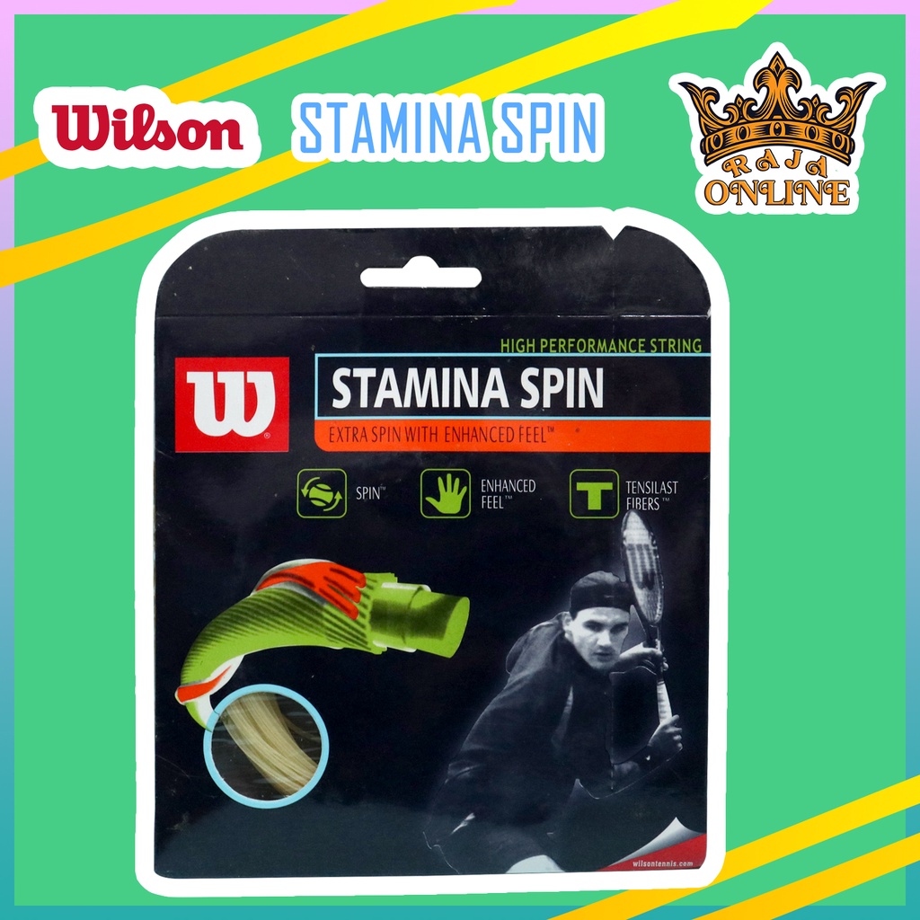 Jual Senar Tenis Wilson Stamina Spin | Shopee Indonesia