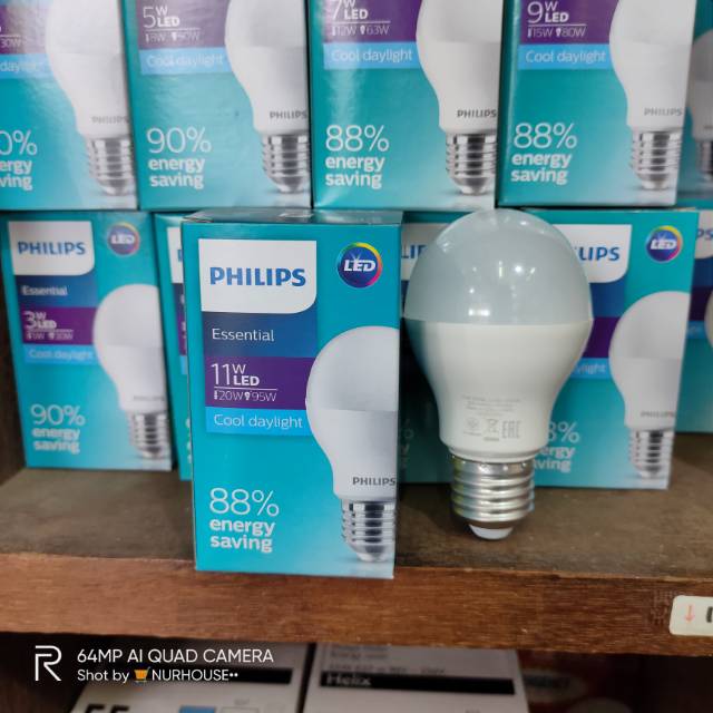 Jual philips led 11 watt essential bohlam lampu philips | Shopee Indonesia