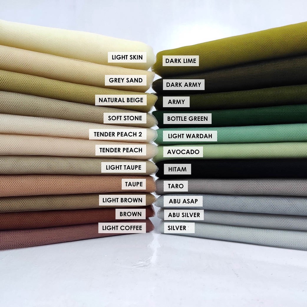 Jual Kain Soft Tulle Chart 3 - Kain Soft Tile / Kain Soft Mesh (Per 0,5 ...