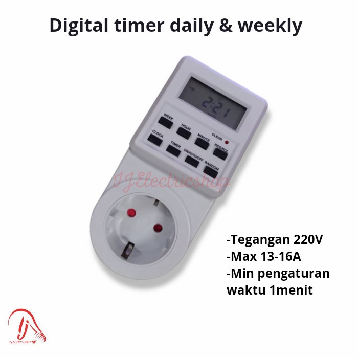 Jual TIMER SWITCH DIGITAL TIME DELAY RELAY 220V TIMMER DIGITAL STOP ...