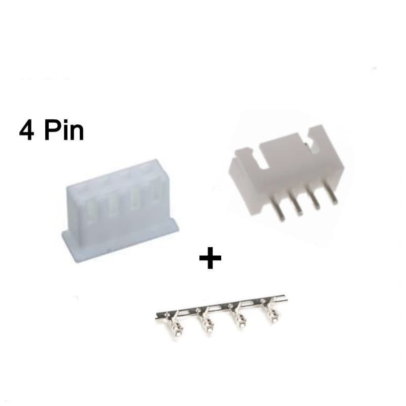 Jual 4P Connector Set XH2.54 Male Female 4Pin PCB kaki Lurus | Shopee Indonesia