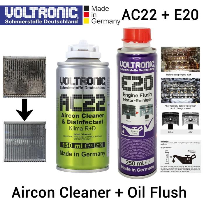 Jual VOLTRONIC AC22 + E20 Bundling Set; Evaporator Cleaner; Engine Flush | Shopee Indonesia