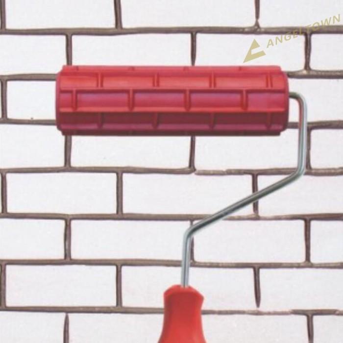 Jual Glad | An Kuas Roller Cat Tembok Motif Emboss Batu Bata Imitasi ...