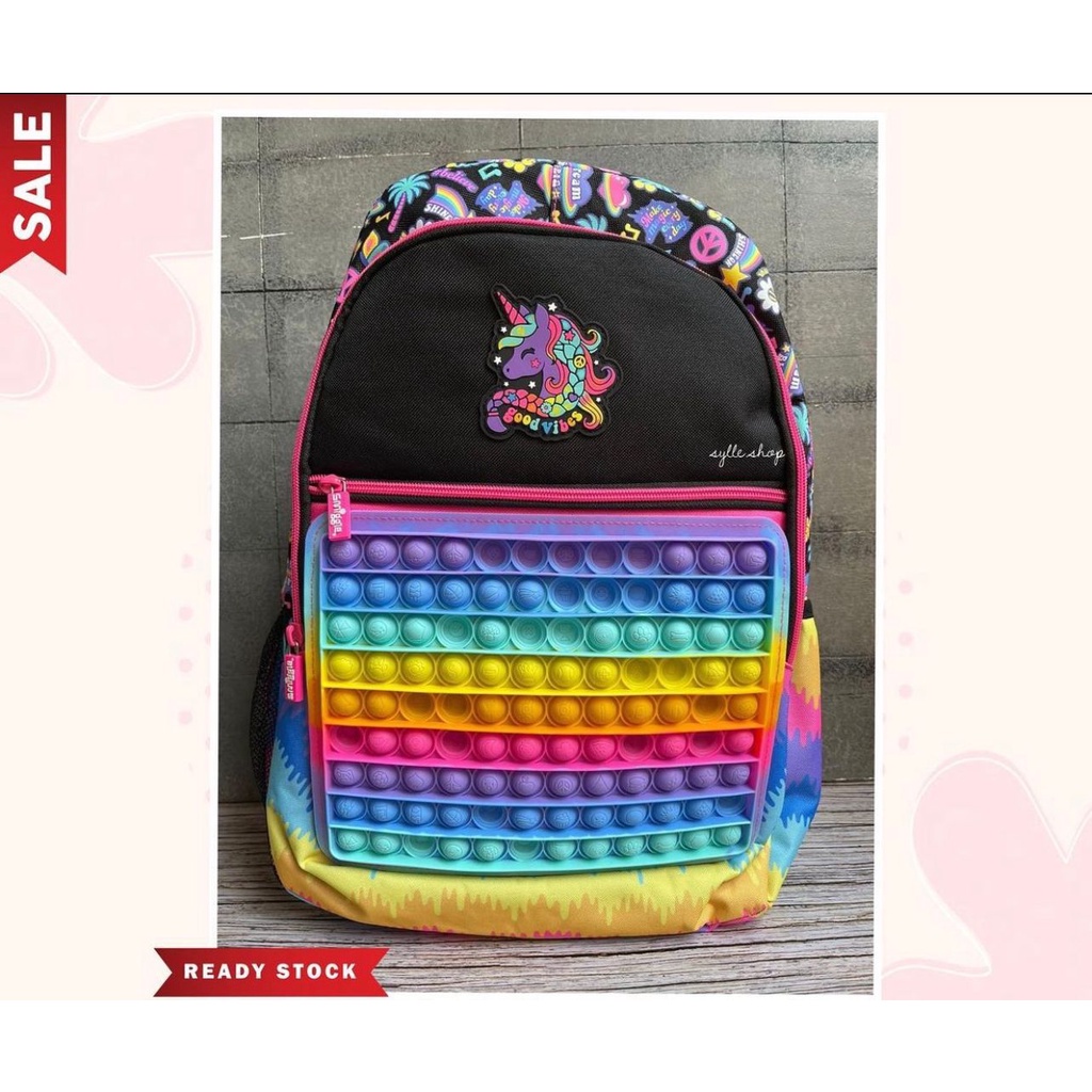 Jual SMIGGLE BACKPACK POP IT BLACK UNICORN - TAS RANSEL SMIGGLE ...