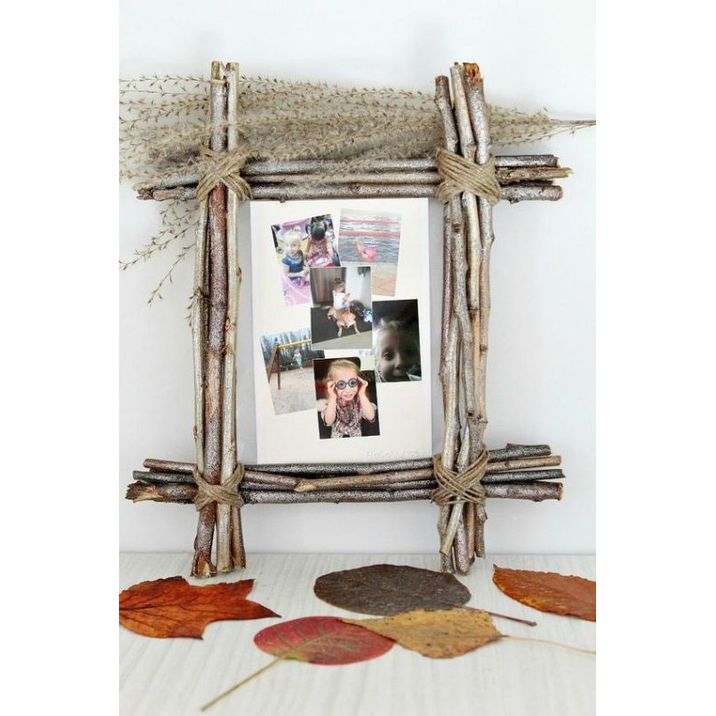 Jual Frame Foto Aesthetic Bingkai Foto Ranting Kayu Estetik Dekorasi ...