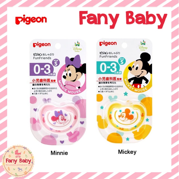 Jual PIGEON PACIFIER FUN FRIENDS MICKEY MOUSE AND MINNIE MOUSE | Shopee Indonesia