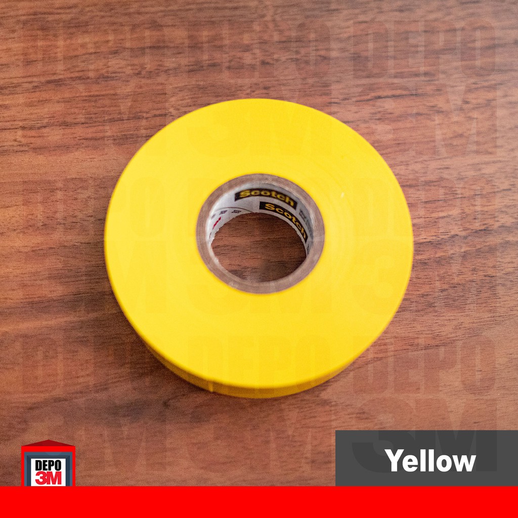 Jual 3M Scotch 35 Vinyl Electrical Tape Yellow (Warna Kuning) ORIGINAL ...