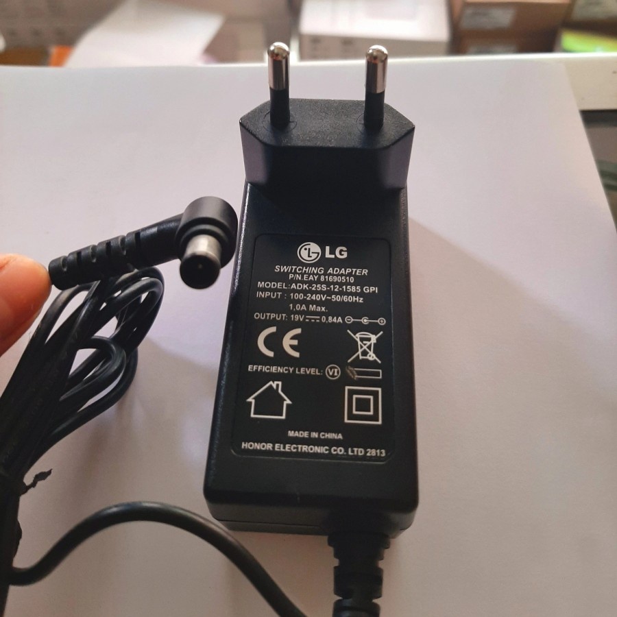 Jual Adaptor Charger TV LG Dan Monitor LG 19V 0.8A Jarum | Shopee Indonesia