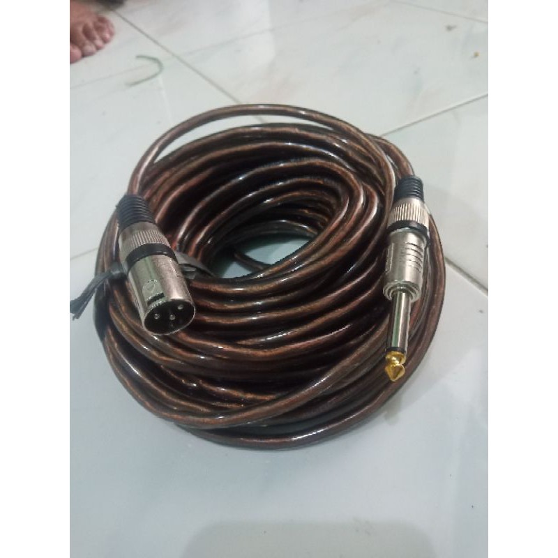 Jual kabel instrumen, gitar, kyboard ke mikser jack akai to canon male ...