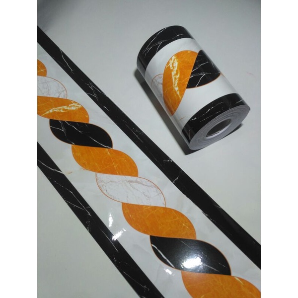 Jual Border list stiker glossy DHE-009 Ukuran 10 cm x 10 meter | Shopee ...