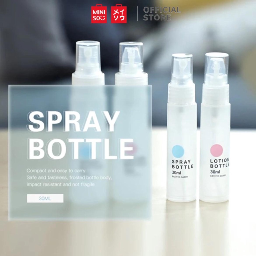 Jual Miniso COD Botol Travel Botol Spray Botol Pump Botol Flipflop ...