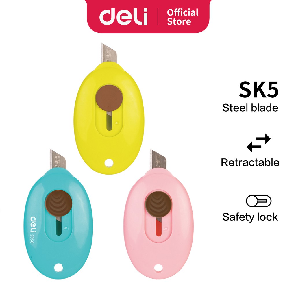 Jual Deli mini cutter portabel durable cute size convenient to open ...