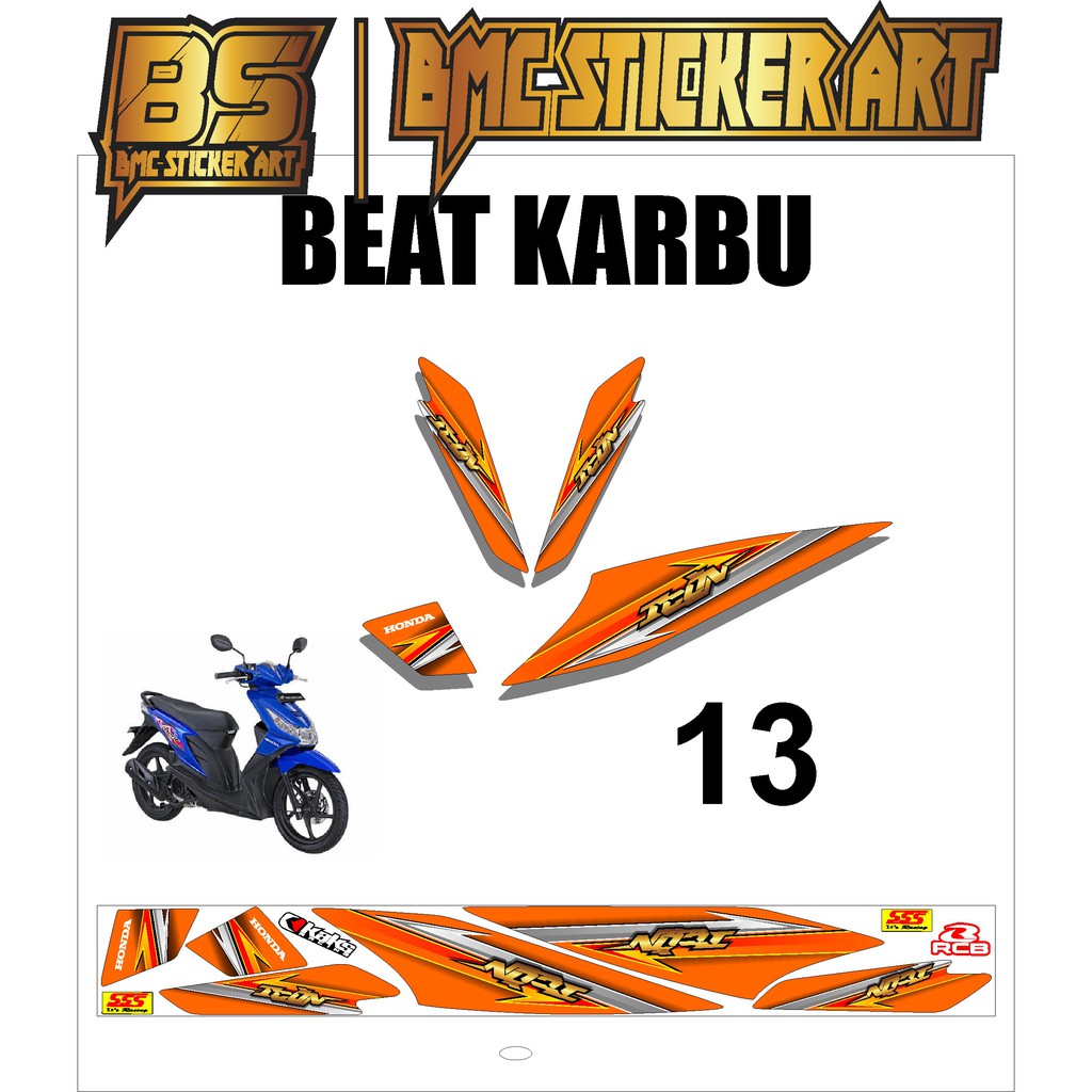 Jual Sticker Lis Striping Honda Beat Karbu (13) - Sticker Variasi Motor ...