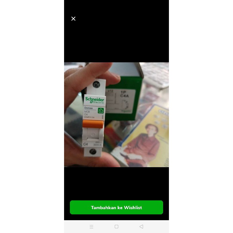 Jual mcb 1p 4a 6KA schneider domae | Shopee Indonesia