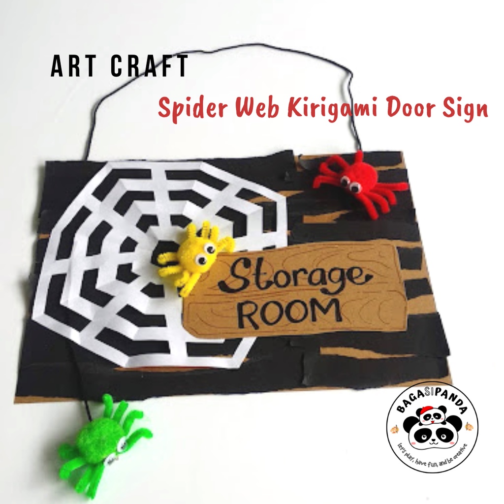 Jual Kids DIY Craft Spider Room Sign Prakarya Anak Tema Laba-laba ...