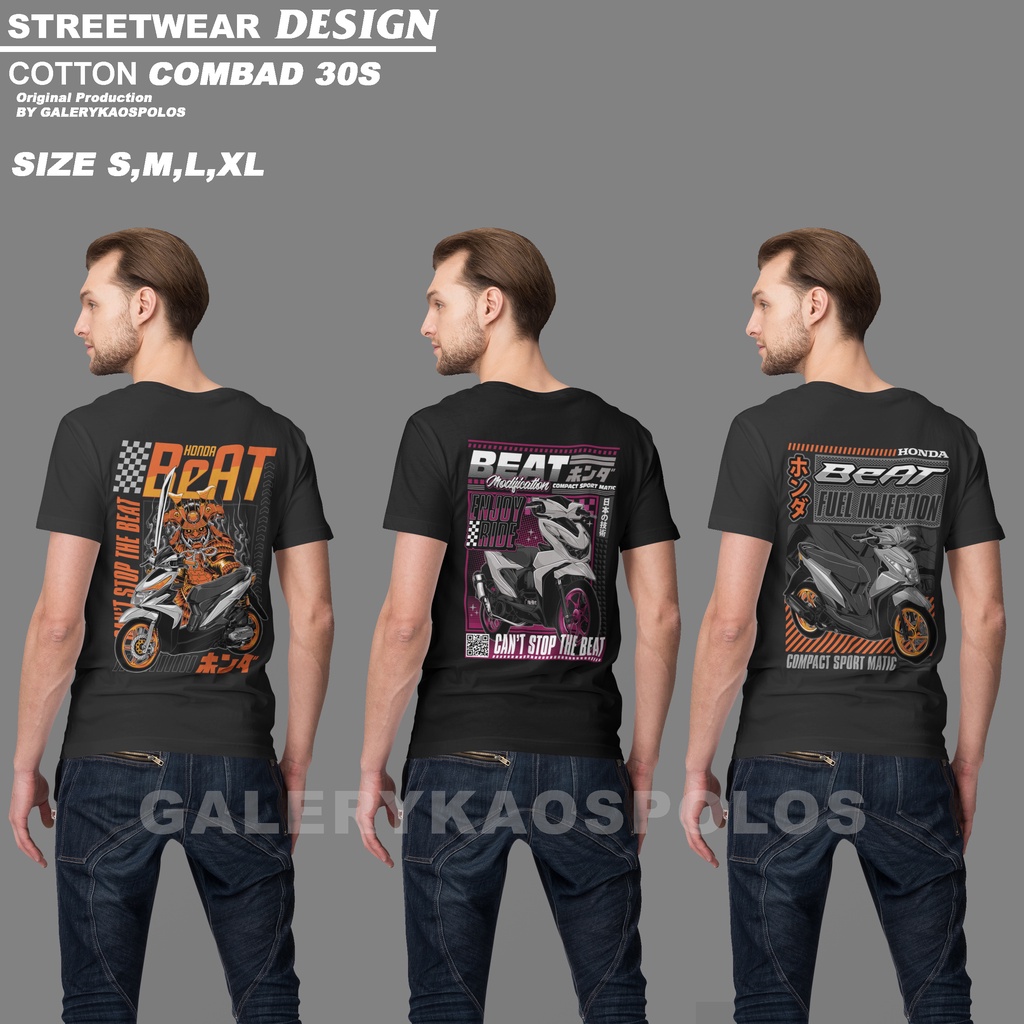 Jual KAOS MOTOR BEAT NEW SUNMORI BAJU DESIGN STREETWEAR SABLON DTF ...