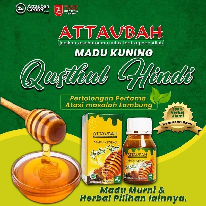 Jual Madu Kuning Attaubah plus Qusthul Hindi obat lambung dan ...