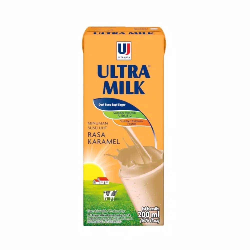 Jual Ultra Milk Susu UHT Rasa Karamel 200 ml | Shopee Indonesia