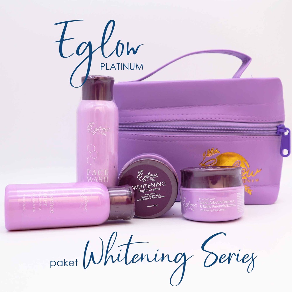Jual Eglow Platinum Paket Perawatan Wajah Whitening | Shopee Indonesia