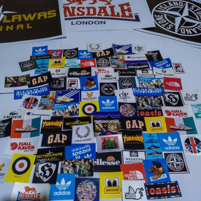 Jual [ 8k dapat 30 sticker ] Sticker Aesthetic casual band and clothing ...