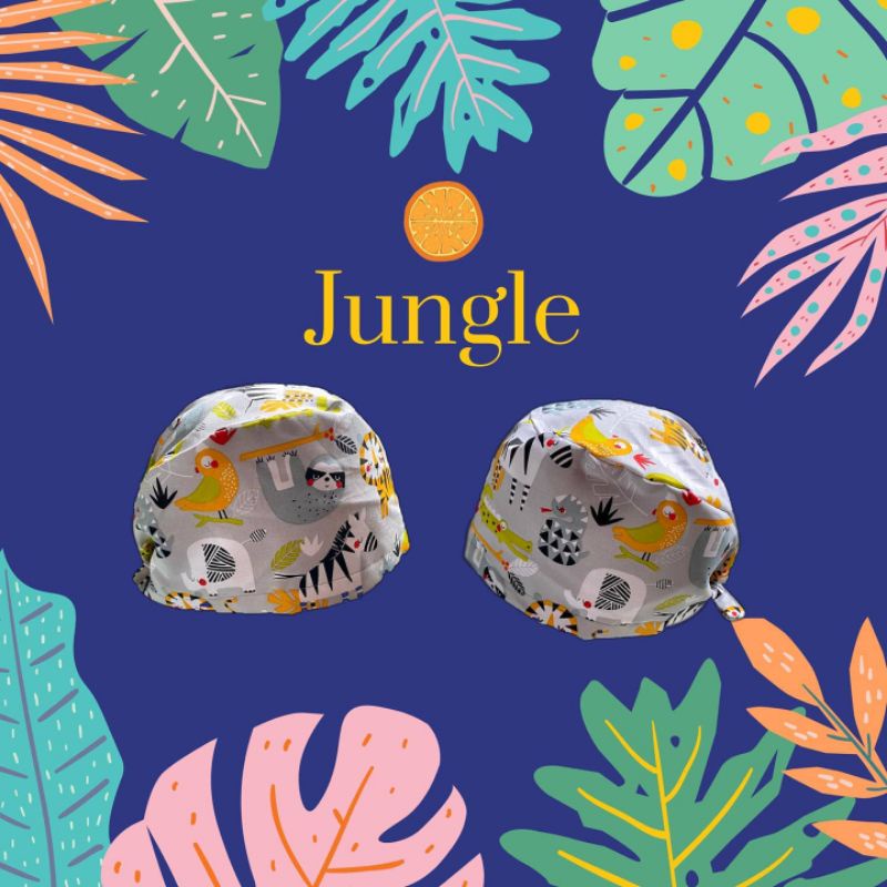 Jual Surgical Cap/ Topi Bedah/ Topi Jaga/ Nurse Cap Jungle | Shopee ...