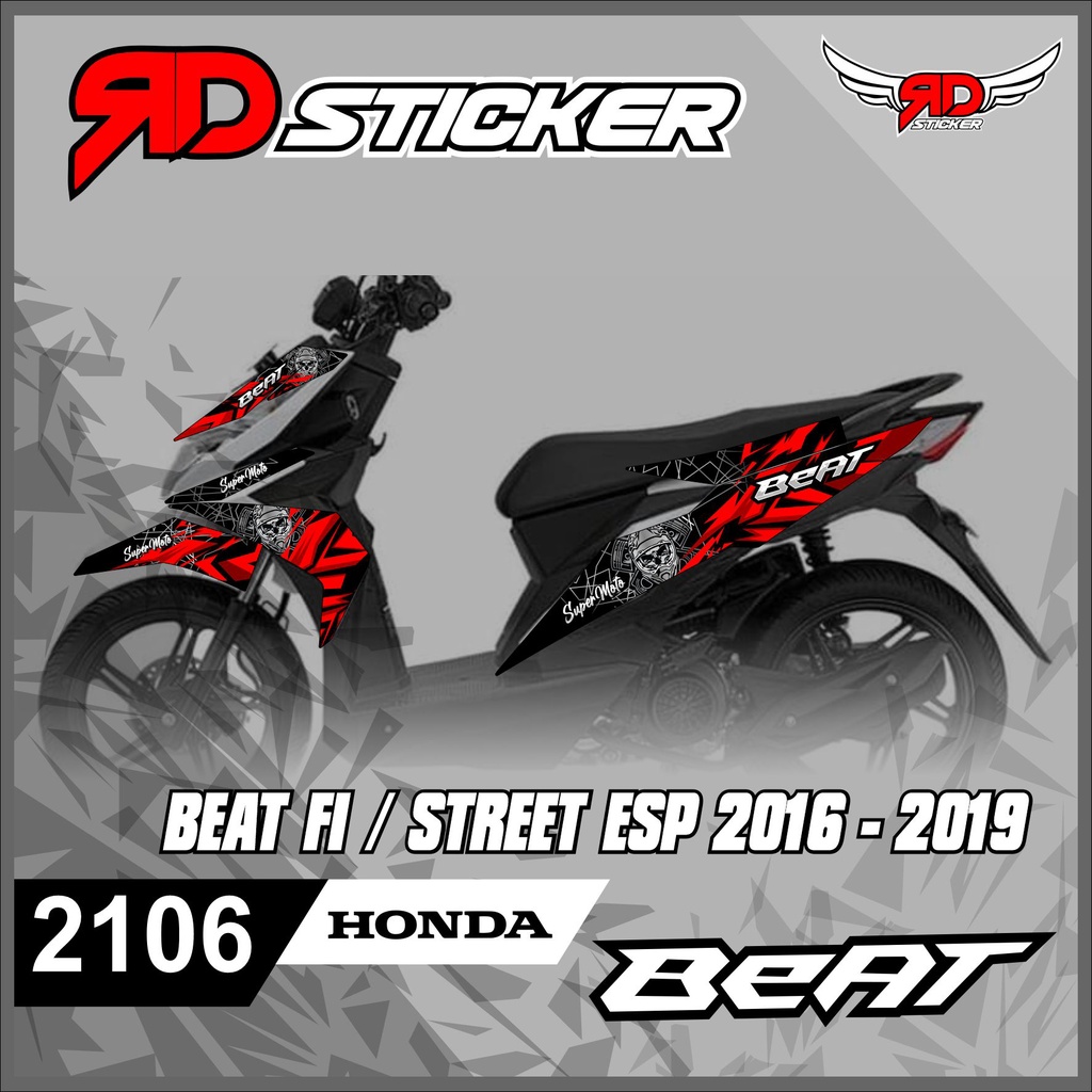 Jual Sticker Striping Variasi Beat Esp/Street 2016 2019 - Striping ...