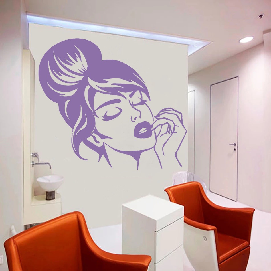 Jual Stiker Dinding Salon Kecantikan Bisa Custom Vinyl Beauty Wall ...