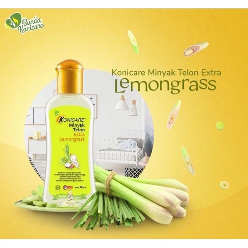 Jual Konicare minyak telon extra lemongrass | Shopee Indonesia