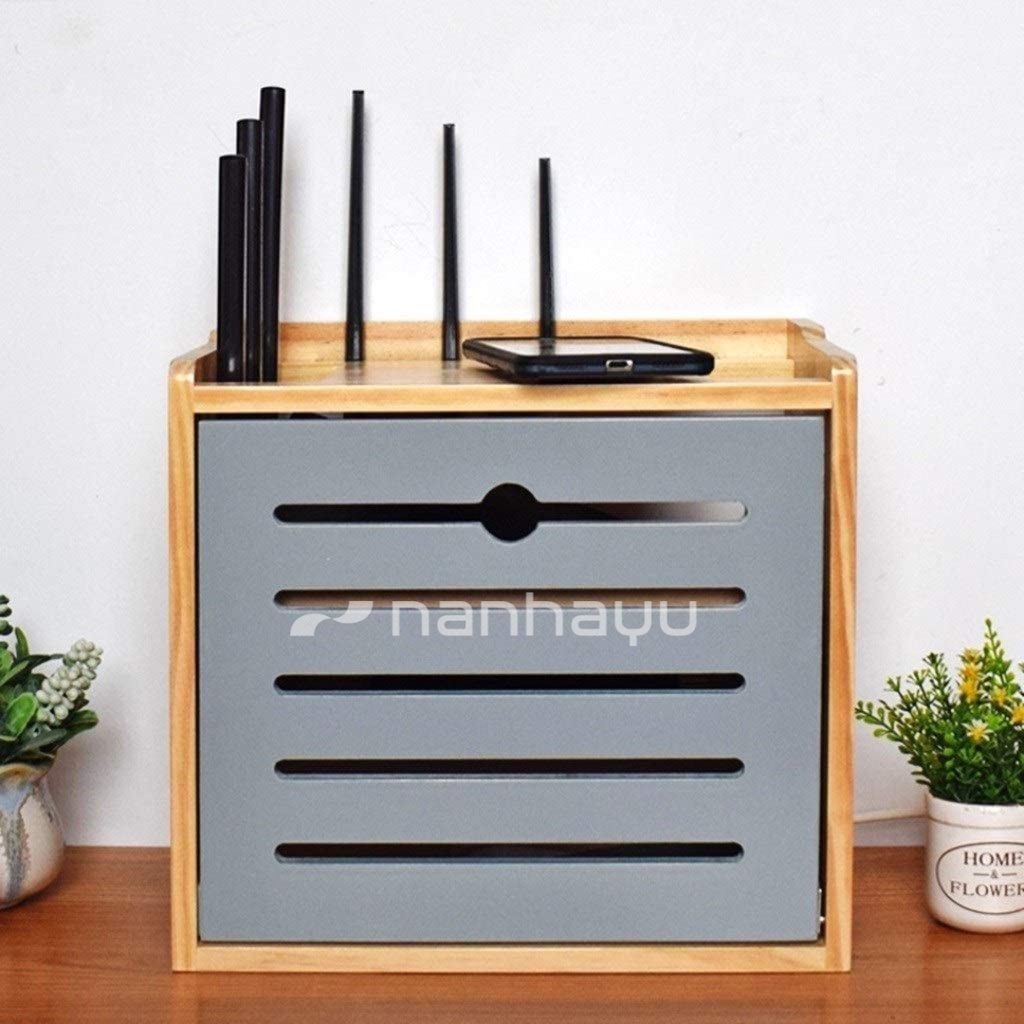 Jual Nanhayu GREY - Rak Router Wifi Storage Box Dan Tempat Stop Kontak ...