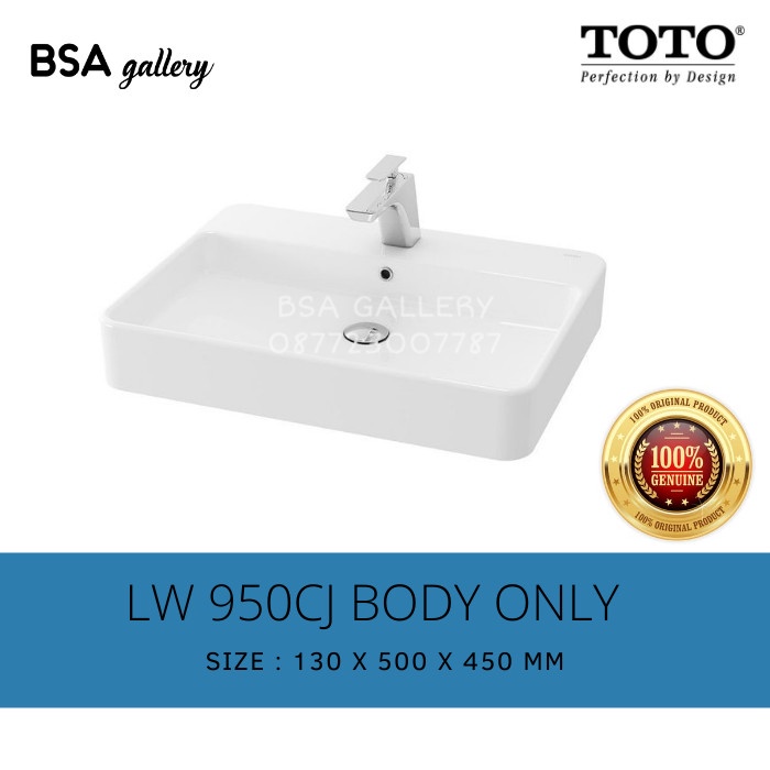 Jual WASTAFEL TOTO LW950CJ BODY ONLY / WASTAFEL CUCI TANGAN / WASTAFEL ...