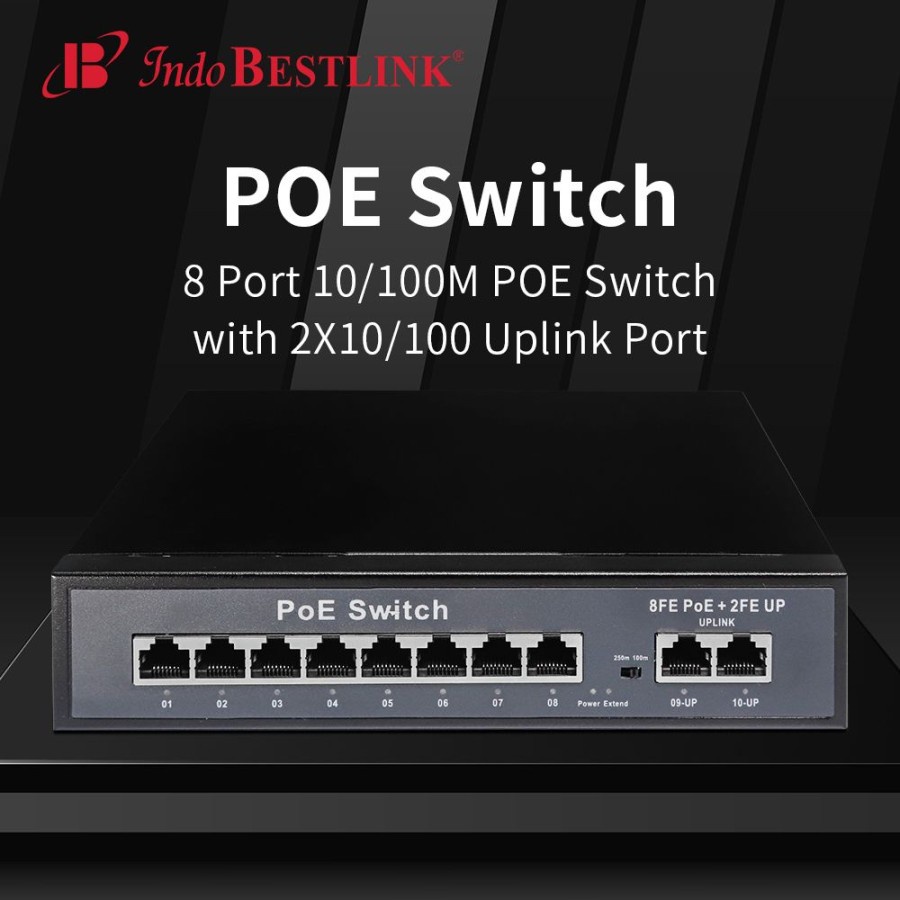 Jual POE SWITCH 8 PORT 10/100 Mbps / Switch POE 8 Port | Shopee Indonesia