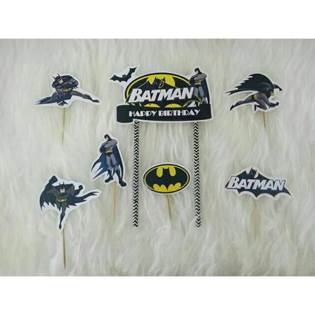 Jual Topper Batman topper ulang tahun Topper puding topper tart hiasan ...