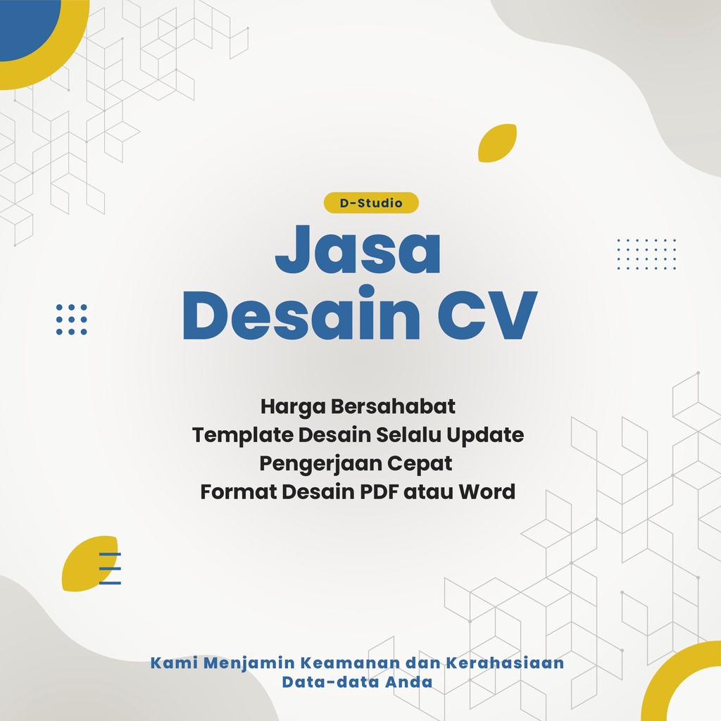 Jual Jasa Pembuatan CV | Jasa Desain CV | Jasa CV | Jasa Pembuatan Curiculum Vitae | Shopee ...
