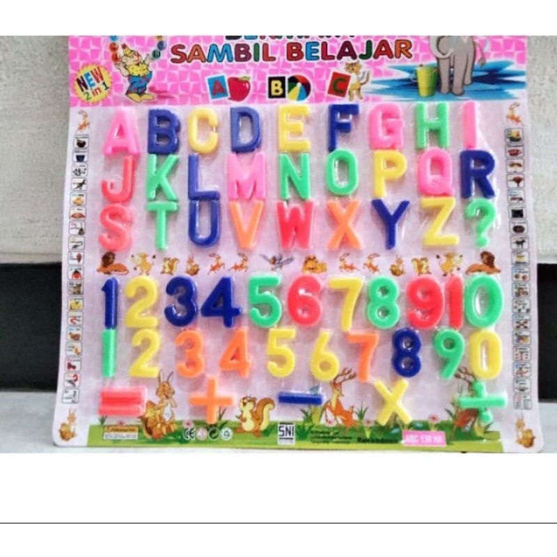 Jual HM/mainan edukasi sambil belajar huruf dan angka ABC 128 HA ...