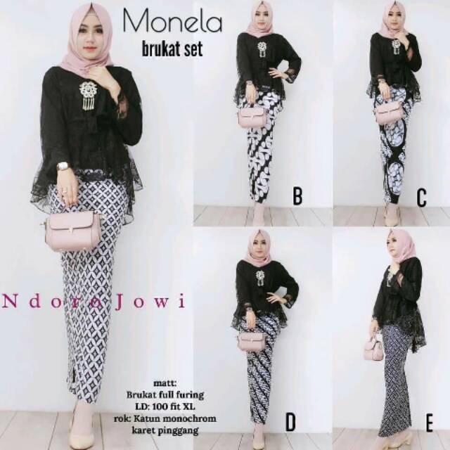 Jual Batik kebaya monela set | Shopee Indonesia
