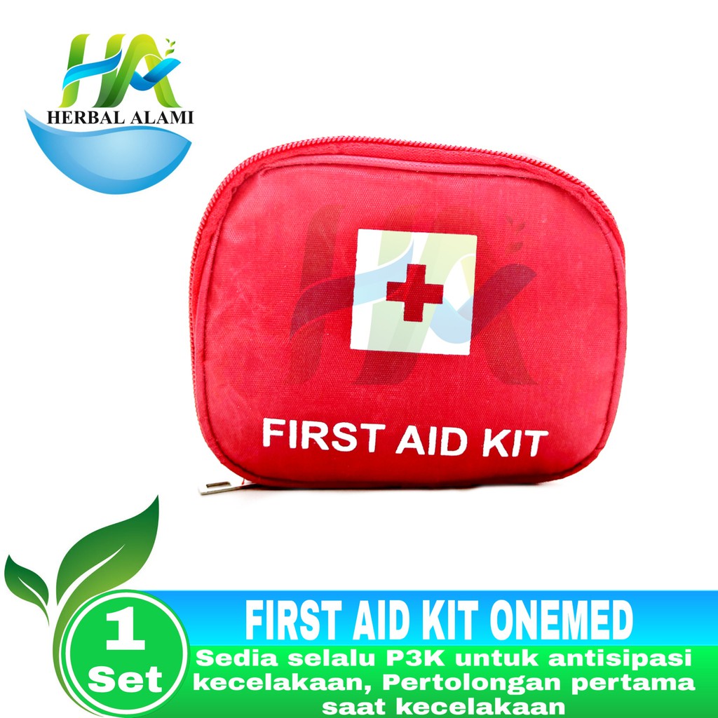 Jual P3K First Aid Bag Kit OneMed - Tas Merah | Shopee Indonesia