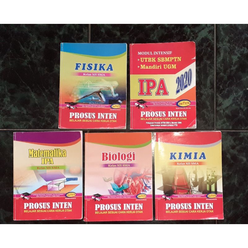 Jual PRELOVED BUKU INTEN IPA (bisa nego) (biologi, matematika, kimia ...