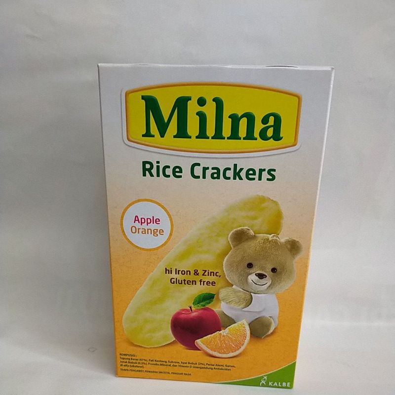 Jual Milna rice cracker rasa aple orange | Shopee Indonesia