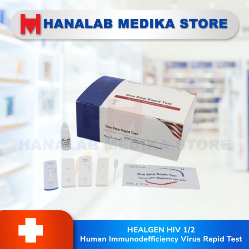Jual HEALGEN HIV 1/2 Human Immunodefficiency Virus Rapid Test | Shopee ...