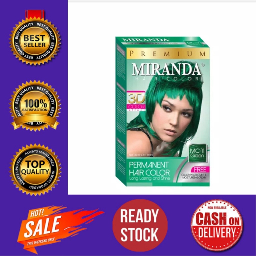 Jual FZ -- Miranda Hair Color ( MC 11 Green ) 30ml | Shopee Indonesia