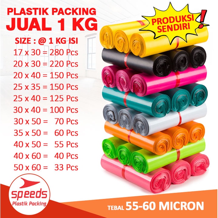 Jual SPEEDS Plastik Packing Poly Mailer Premium Tebal Warna Kantong ...